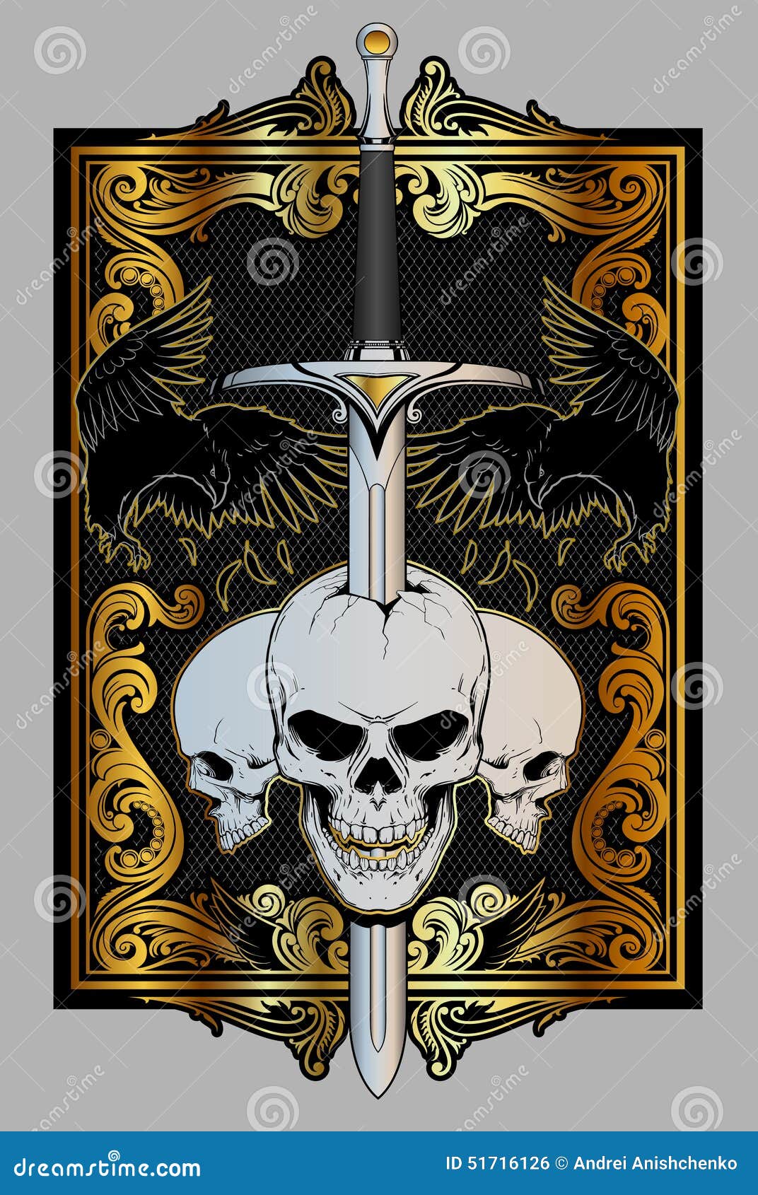 Skull T-shirt design logos stock vector. Illustration of artwork - 51716126