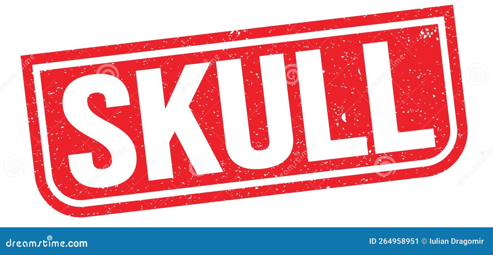 SKULL Text On Yellow-black Trapeze Stamp Sign Stock Image ...