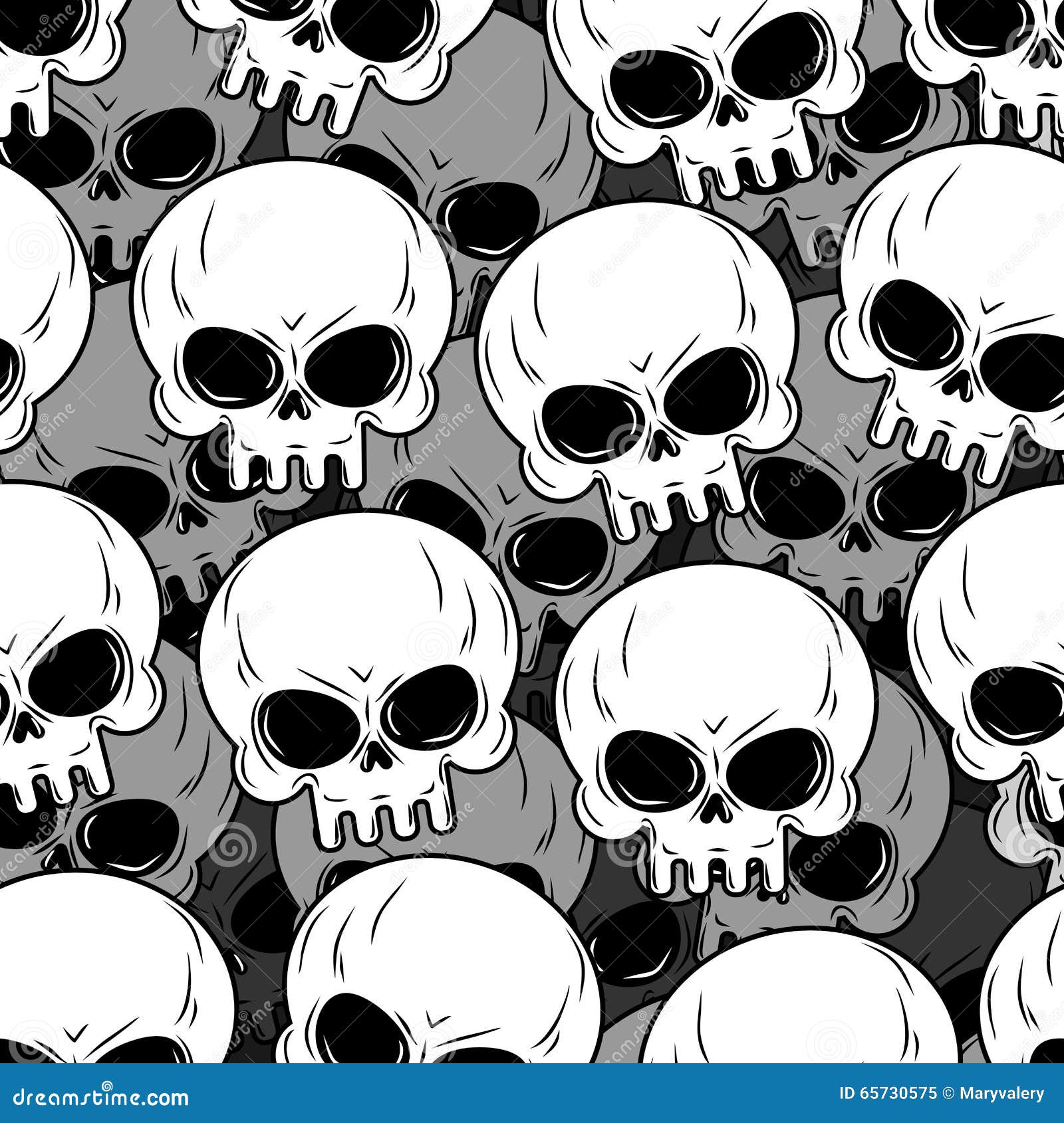 Skull With Texture USA Flag Vector Illustration | CartoonDealer.com ...