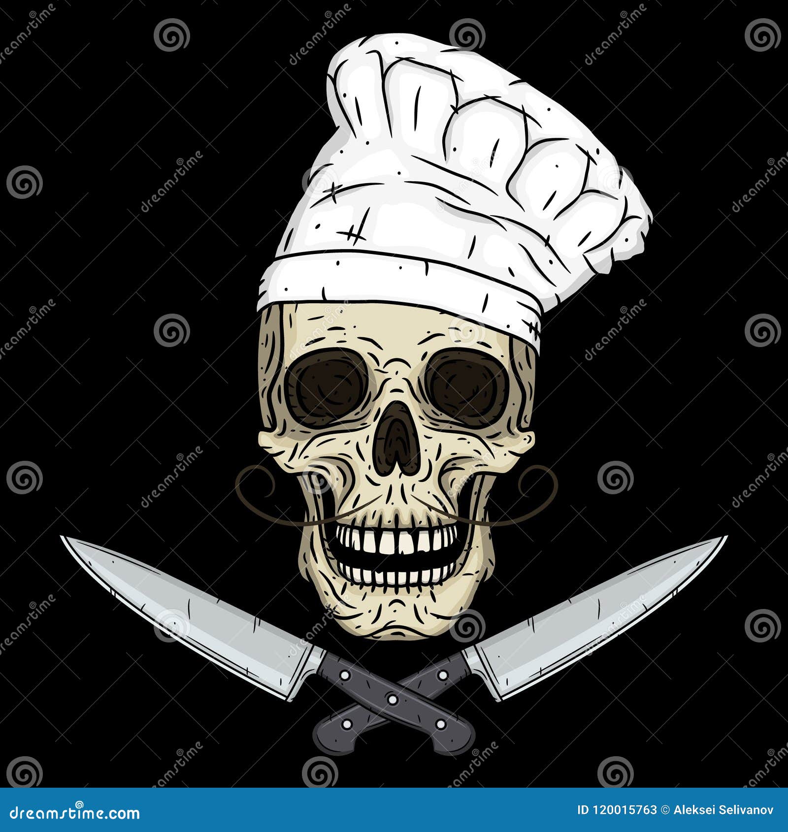 Chef Skull And Crossbones Tattoo