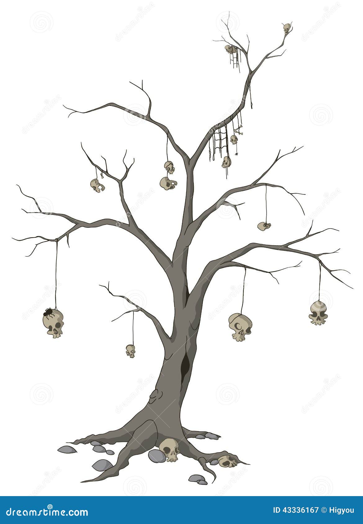 Cartoon Lifeless Tree Stock Illustrations – 32 Cartoon Lifeless Tree ...