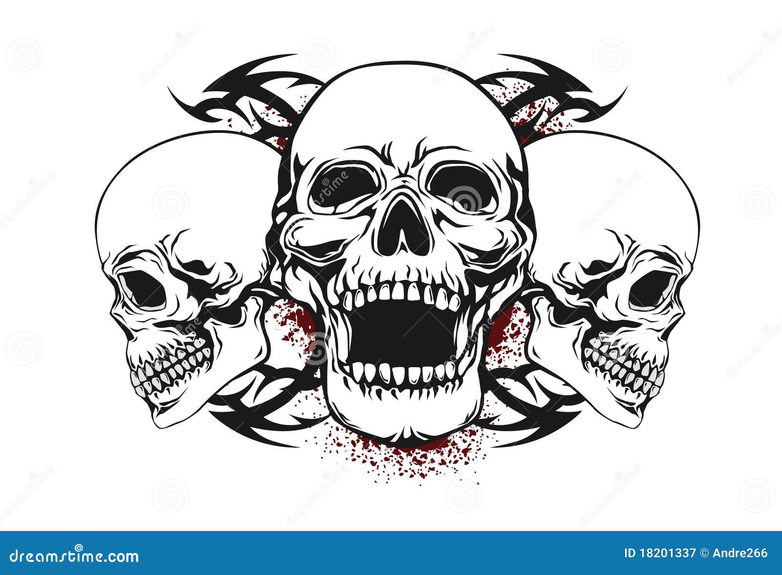 Skull Tribal Vector