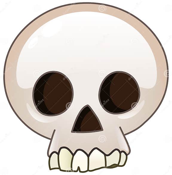 Skull stock vector. Illustration of emoticon, glossy - 44662801