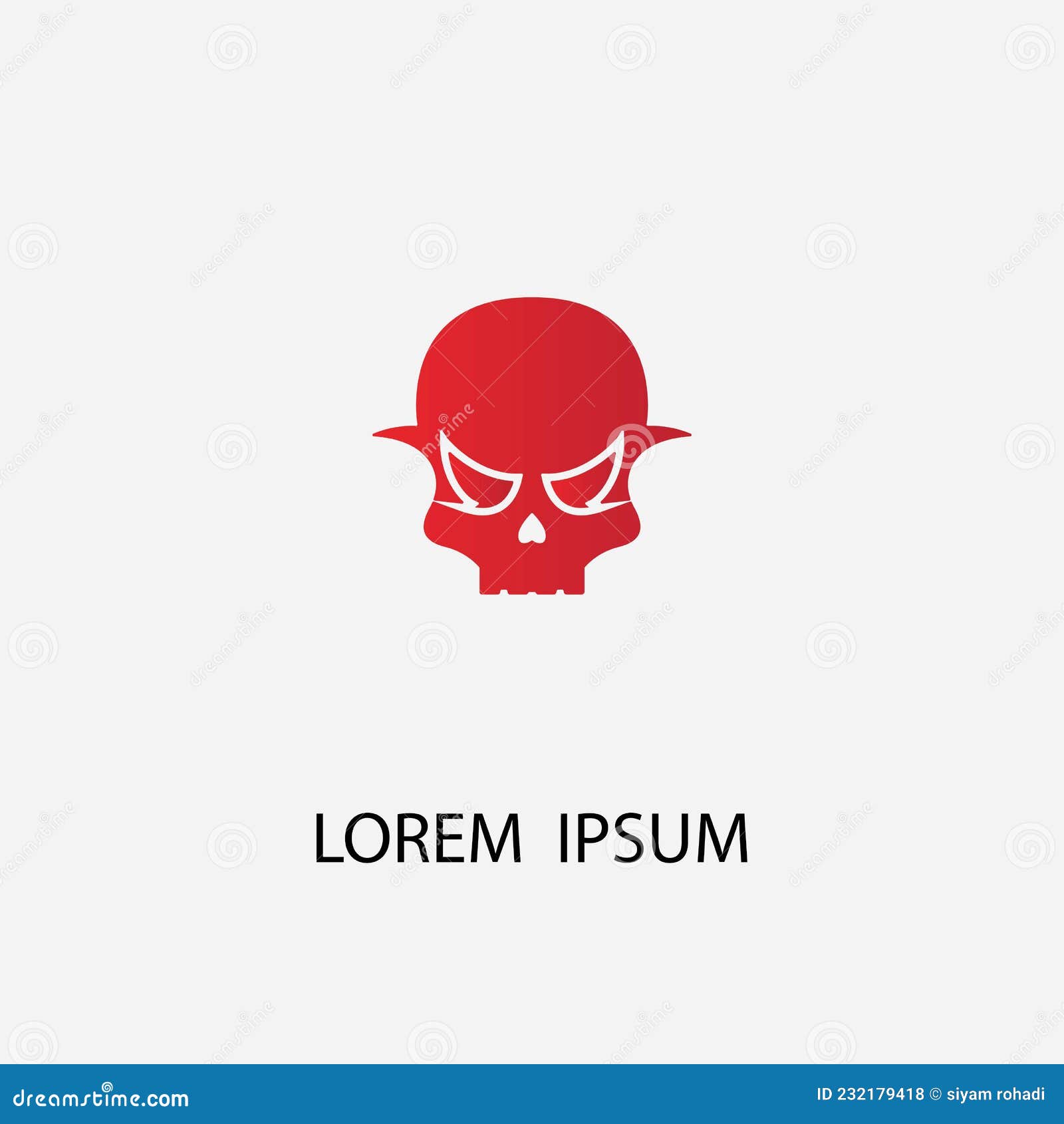 Skull Vector Illustration Design Icon Logo Stock Vector - Illustration ...