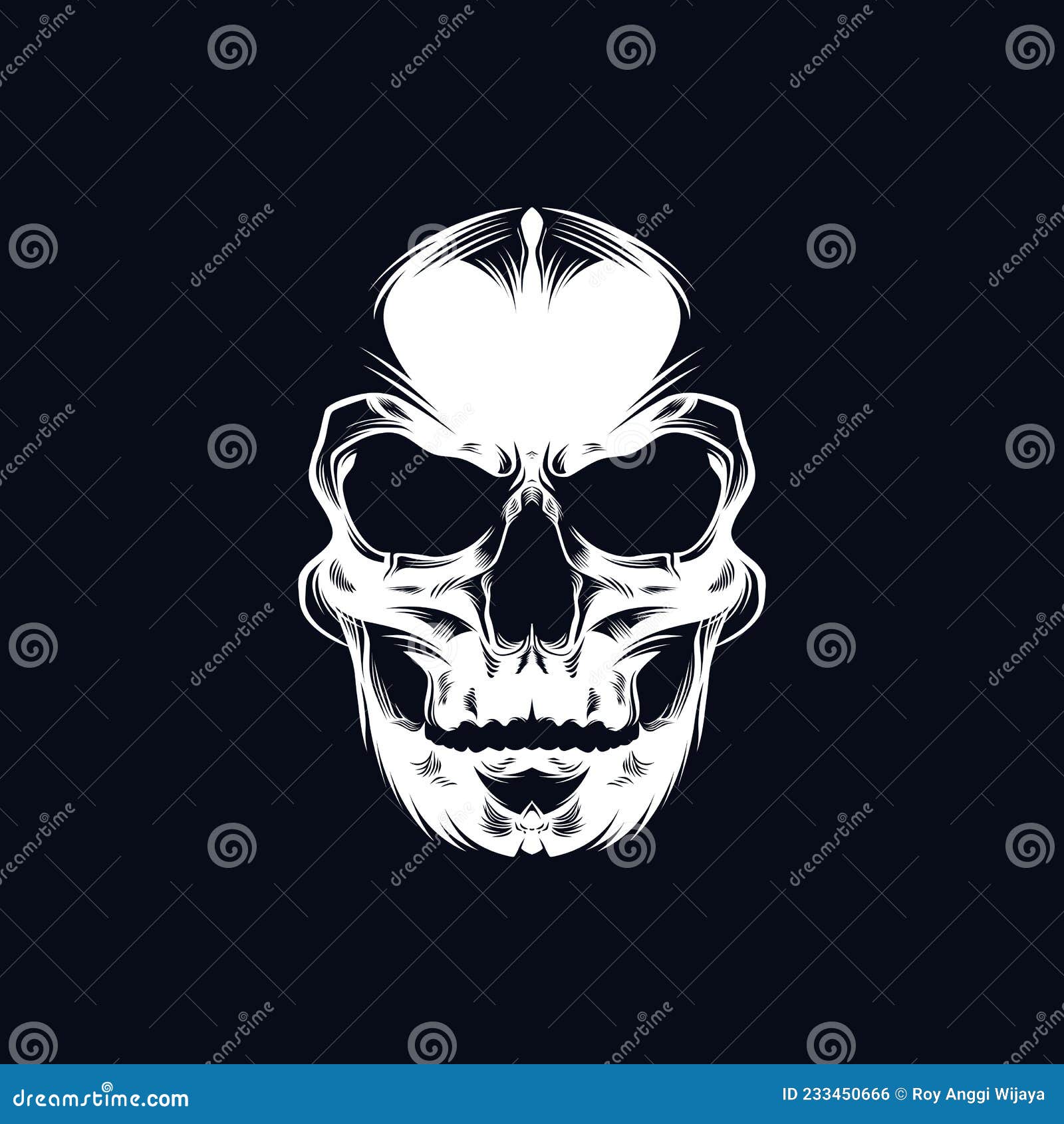 Skull Vector Logo Design Template Inspiration Idea Concept Stock Vector ...