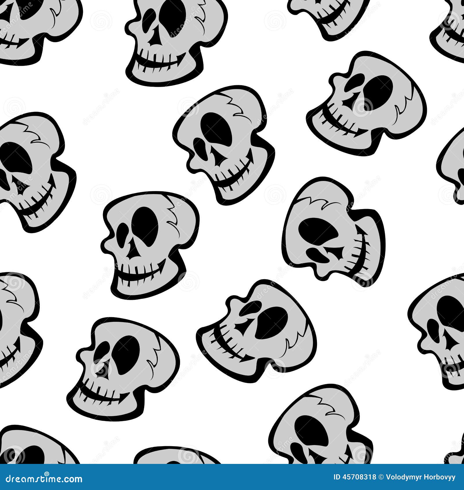 Skull Vector Seamless Pattern Stock Vector - Illustration of festival ...
