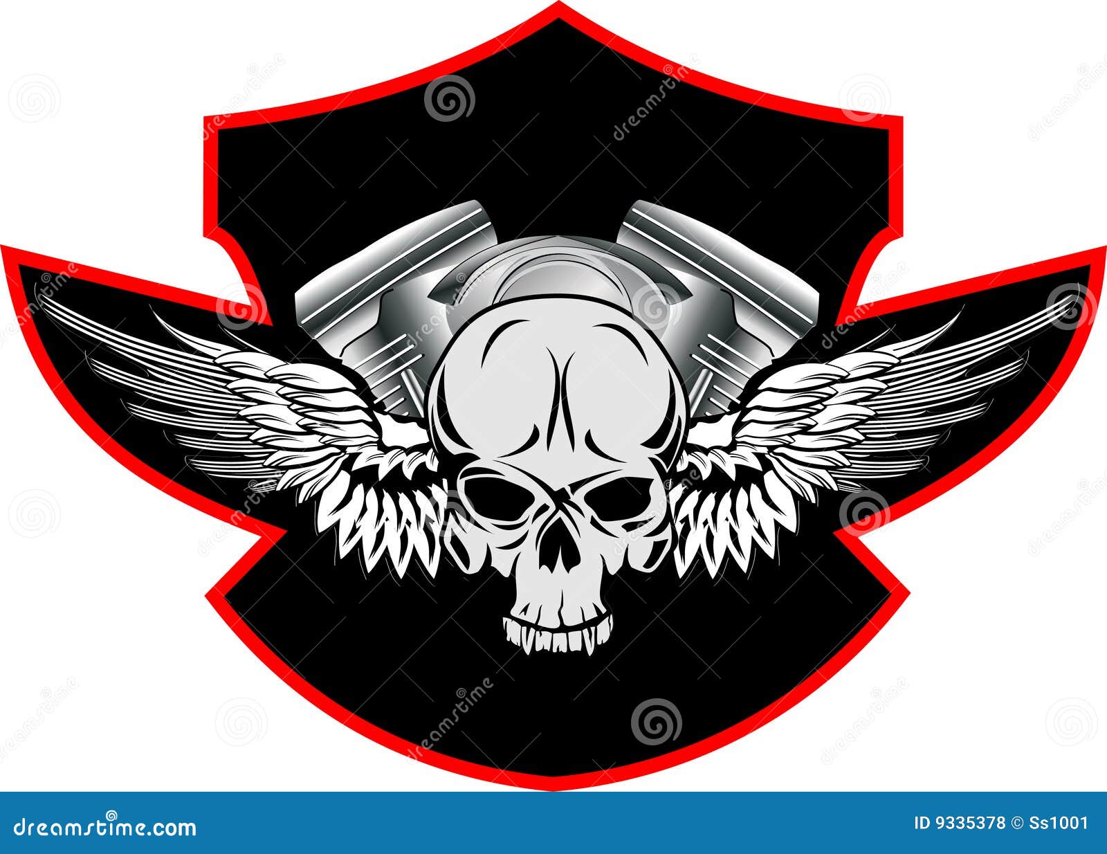 Hell Engine Vector Vintage Motorcycle Logo. Biker Club Sign. Garage ...