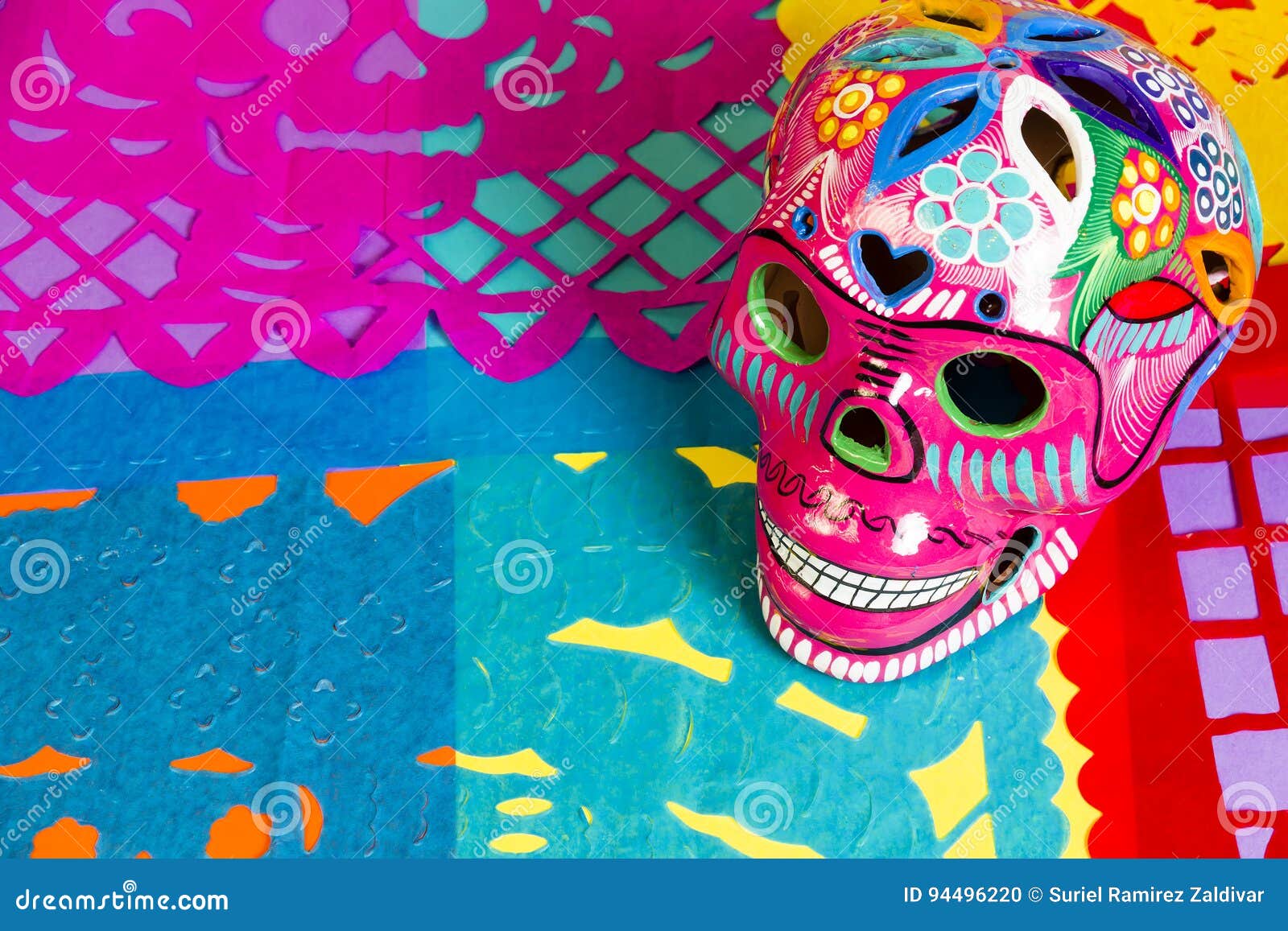 Skulls Day of the Dead Celebration Stock Photo - Image of skulls, sugar ...