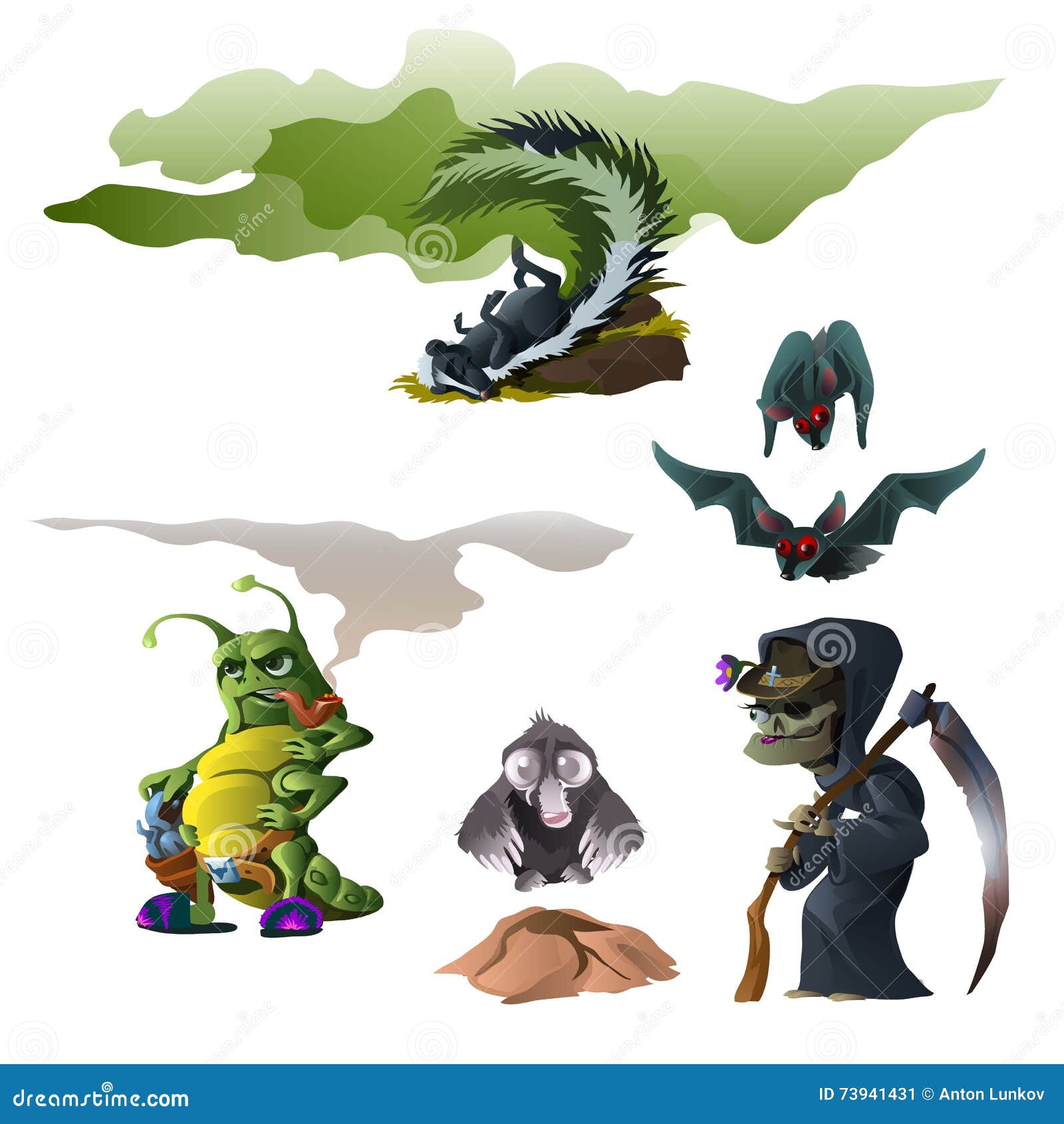 Nicotine Monster Smoking Cravings Stock Illustration | CartoonDealer ...