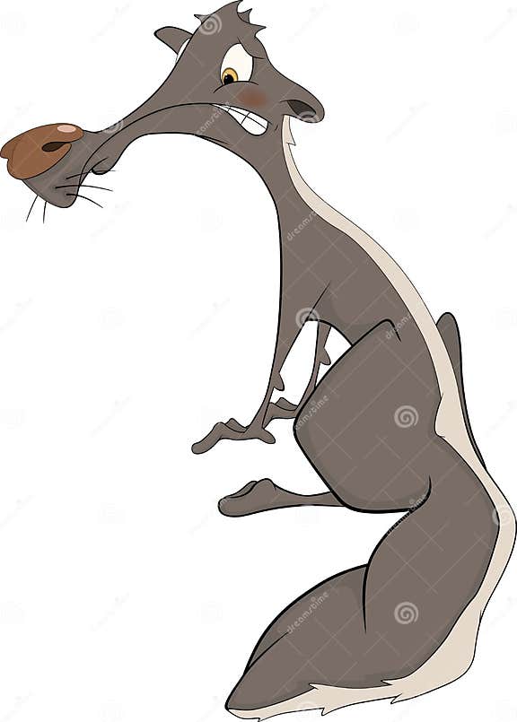 Skunk. Cartoon stock vector. Illustration of haughty - 27640288