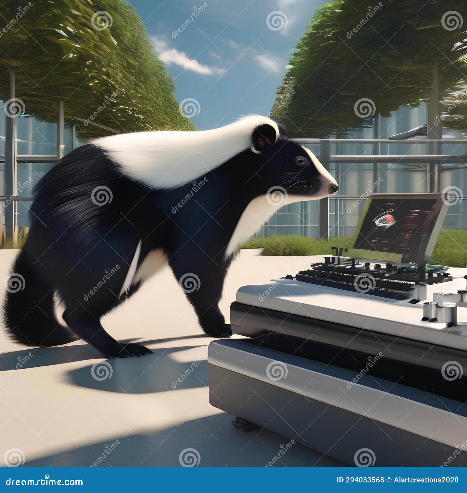 A Skunk Programming a Robot Companion Using a Coding Platform Designed ...