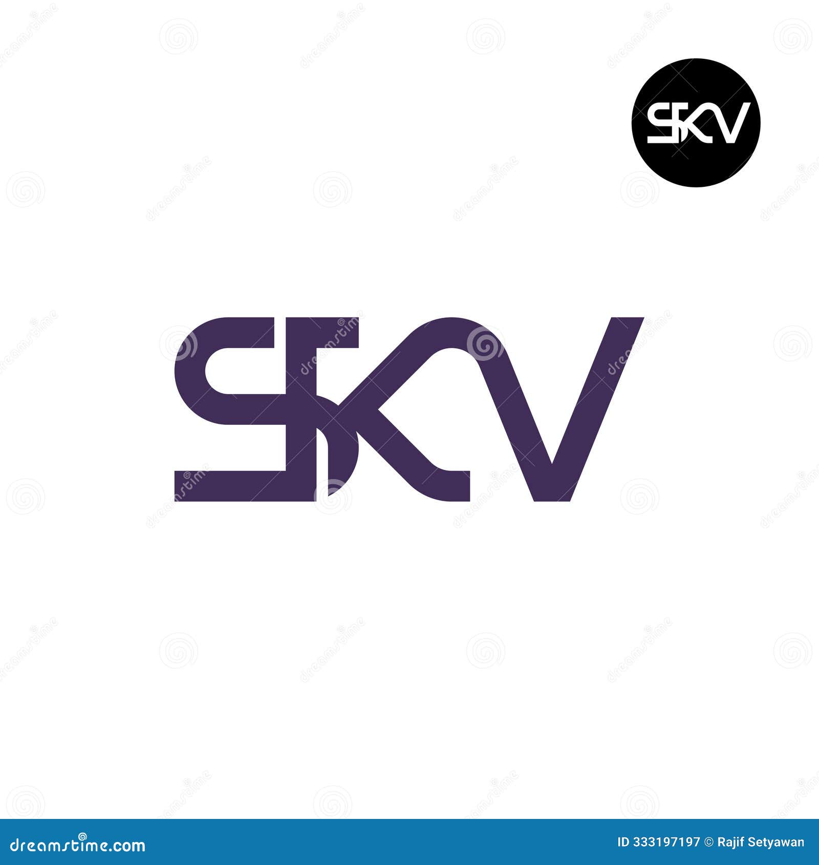 SKV Logo Letter Monogram Design Stock Vector - Illustration of name ...