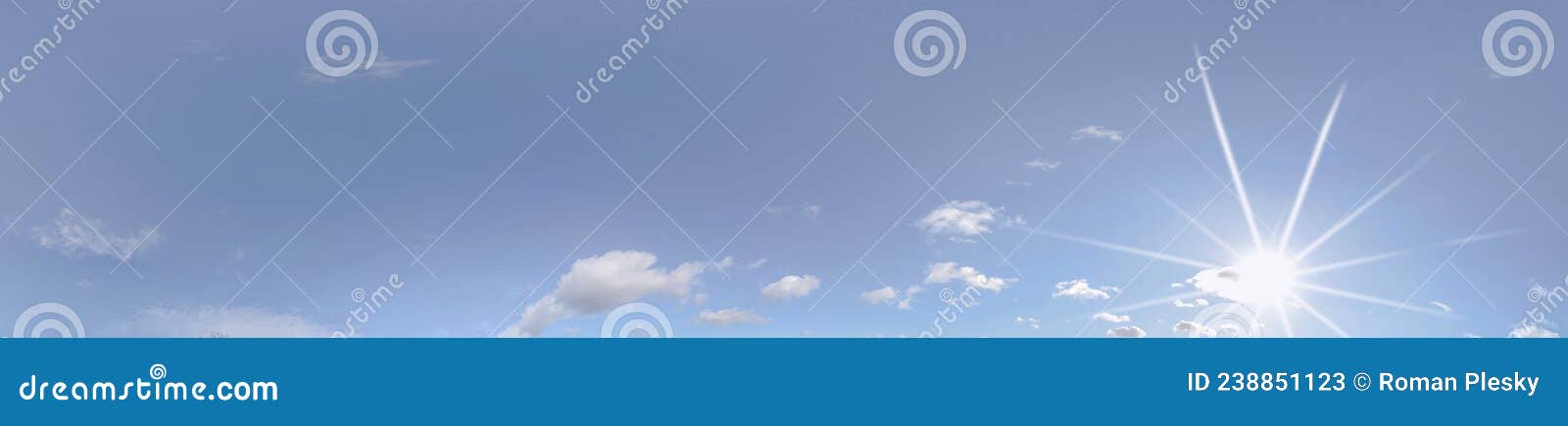 Sky for 360 Degree Panoramas Stock Image - Image of paorama, spherical ...