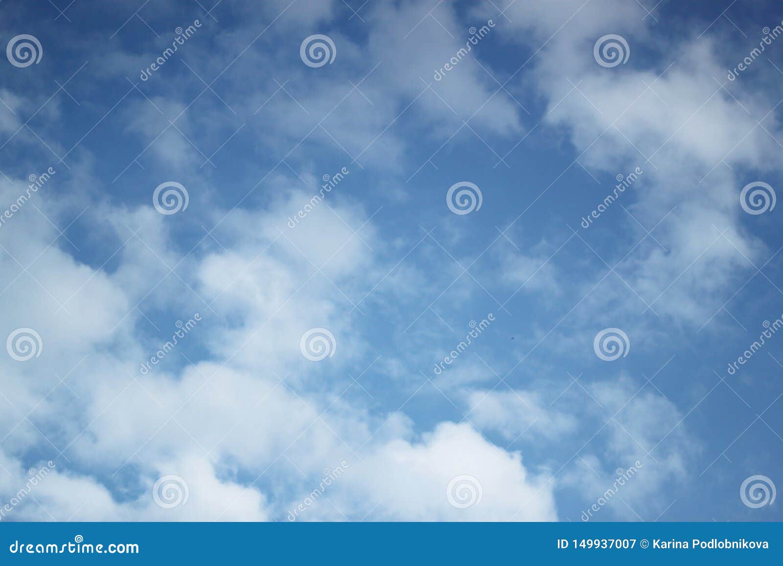 Sky Abstract Blue Background with Cloudy Stock Image - Image of poster ...