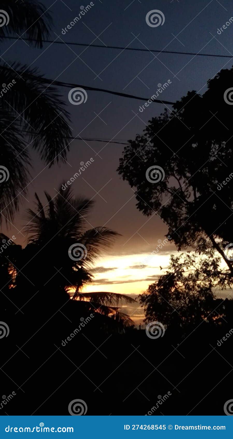 Sky in the Afternoon Behind My House Stock Image - Image of sunset ...