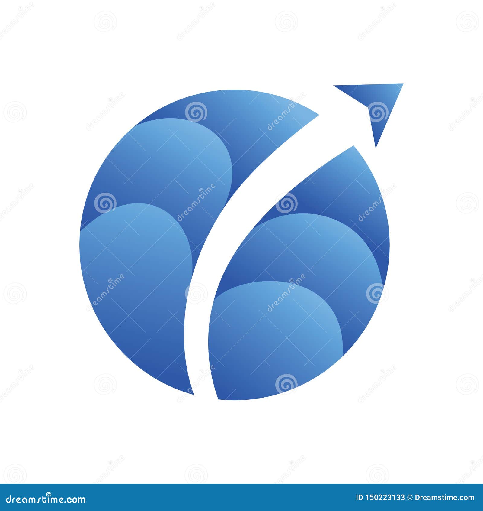 Sky Air Arrow Plane World Logo Stock Vector - Illustration of isolated ...