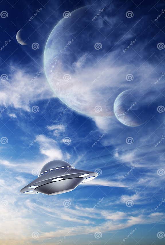 Sky in alien planet stock illustration. Illustration of nature - 11327400