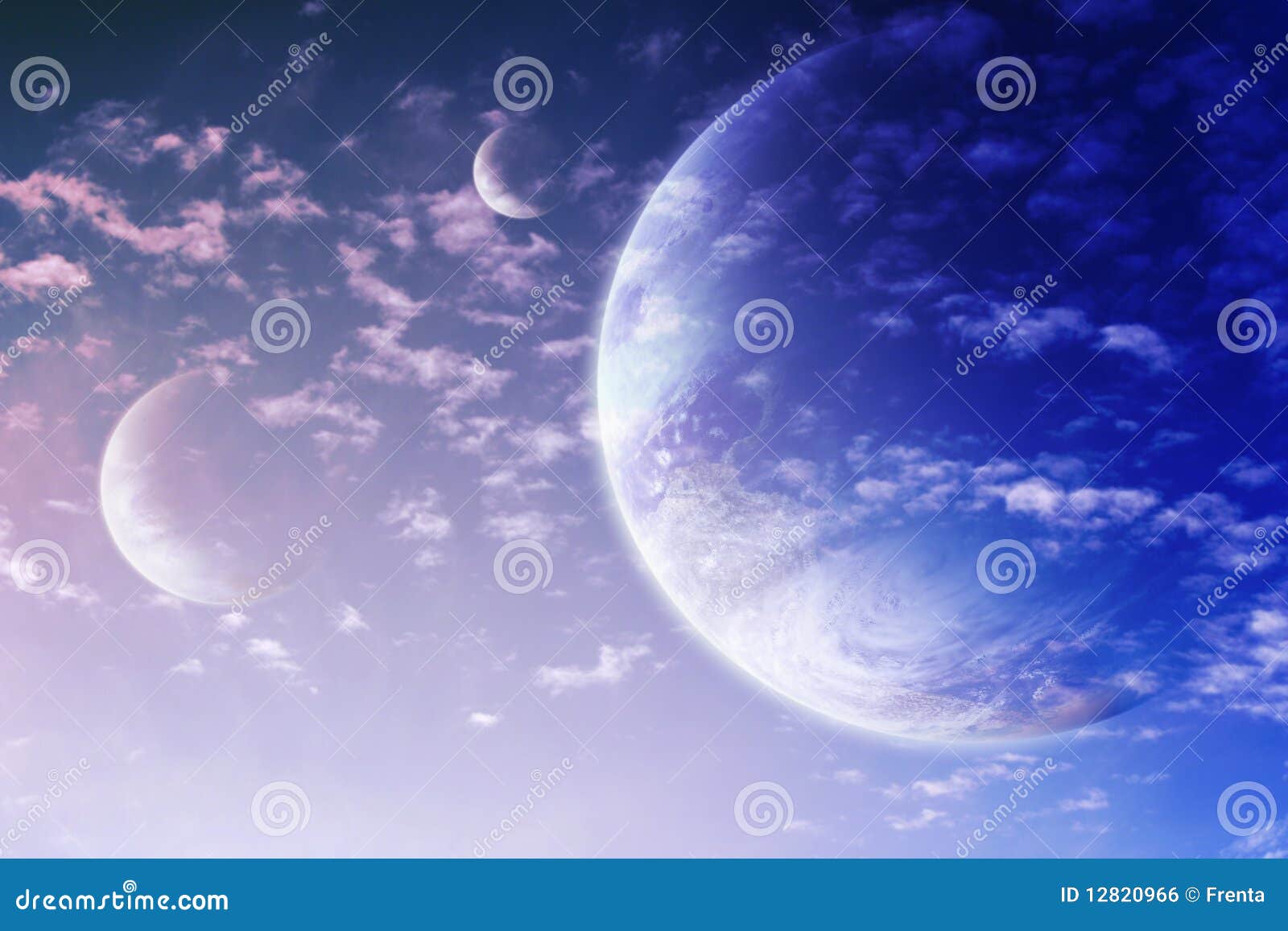 Sky in alien planet stock photo. Image of cloud, fantasy - 12820966