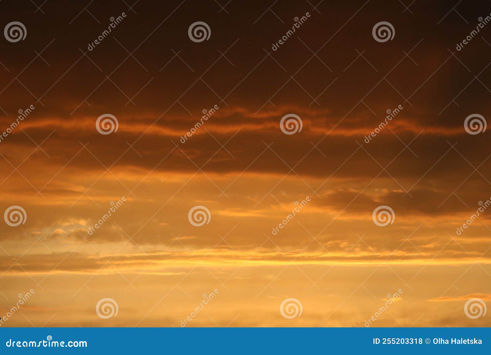 Sky As a Pattern Background. Sunset with Clouds Stock Photo - Image of ...