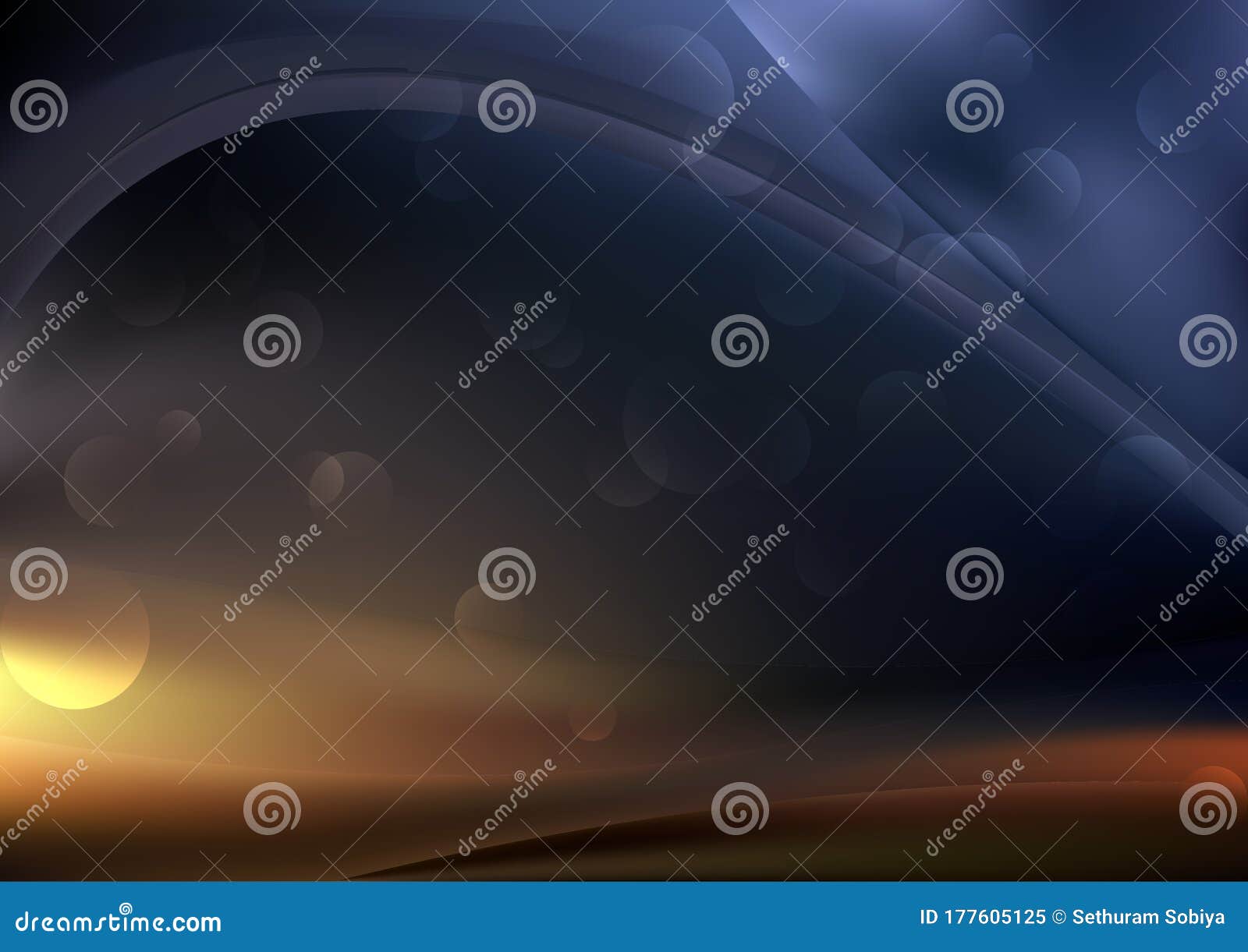 Sky Atmosphere Digital Background Vector Illustration Design Stock ...