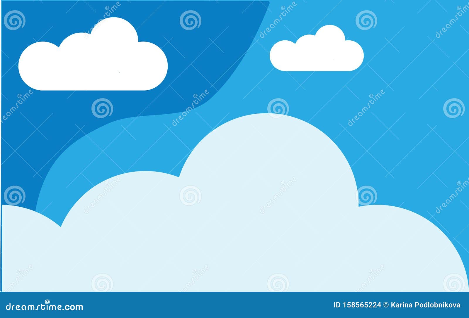 Sky Background Concept, Vector Illustration Stock Vector - Illustration ...