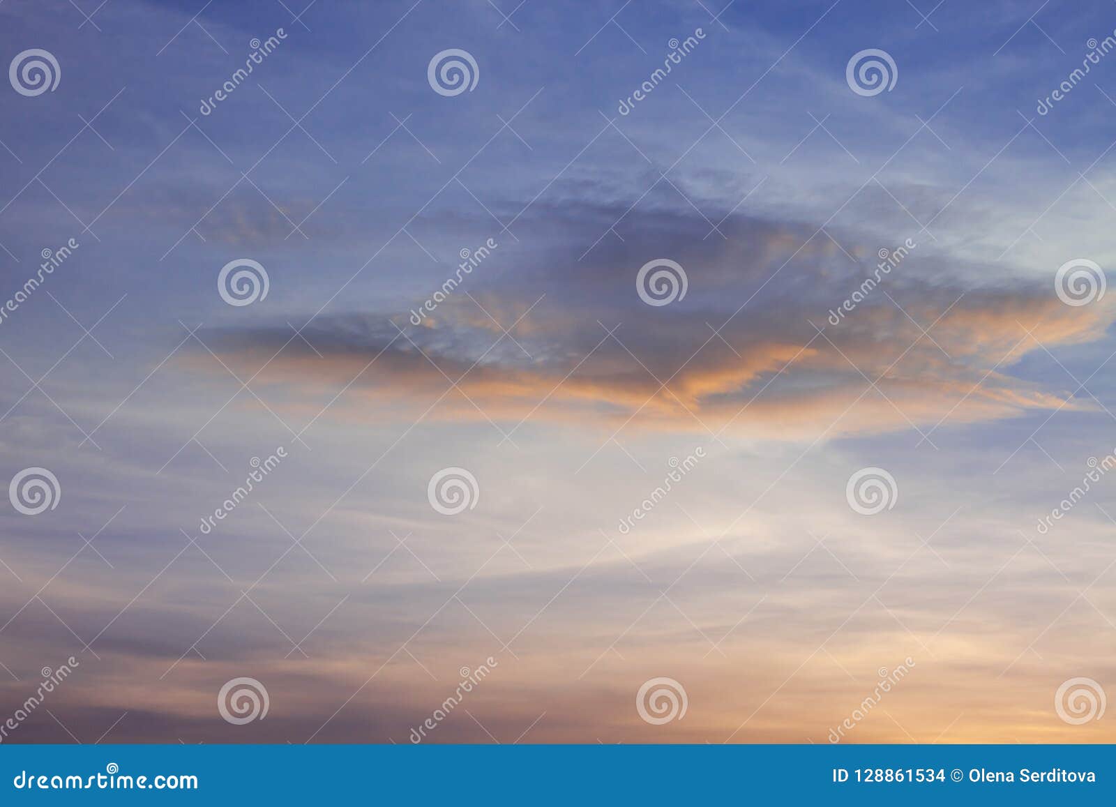 Sky Background with Nice Clouds on Bright Blue Sky Stock Photo - Image ...