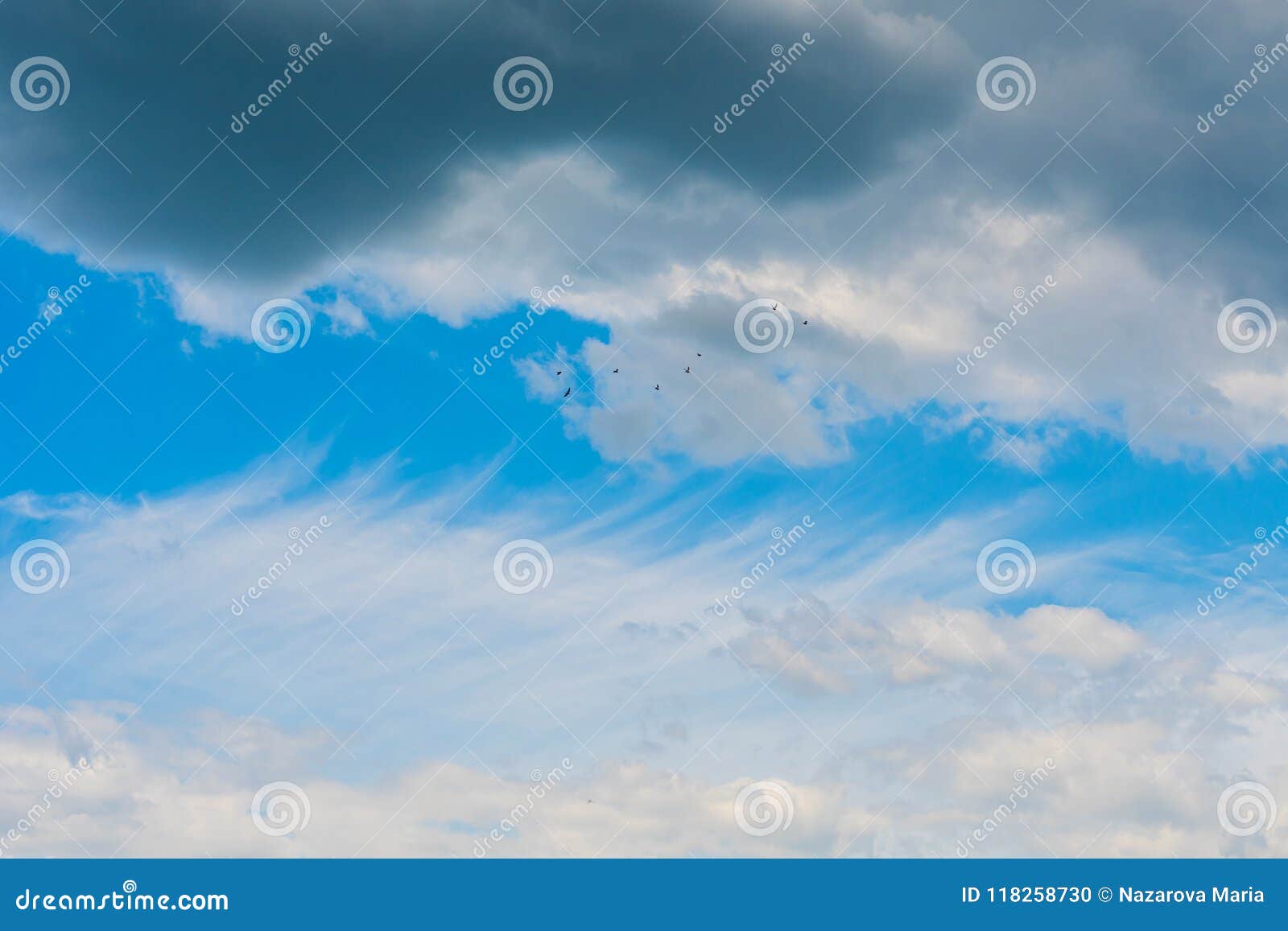 Clouds in the sky stock photo. Image of natural, pattern - 118258730