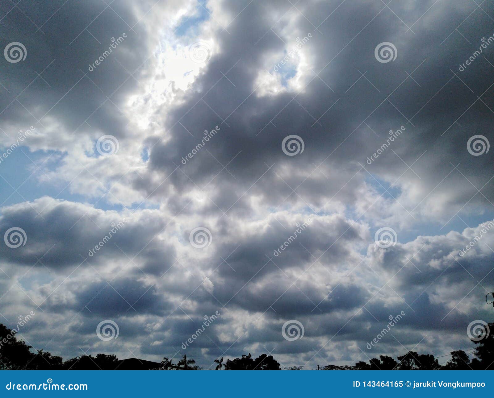 The Sky is a Beautiful Cloud. when the Rain Falls, it Will Fall Stock ...