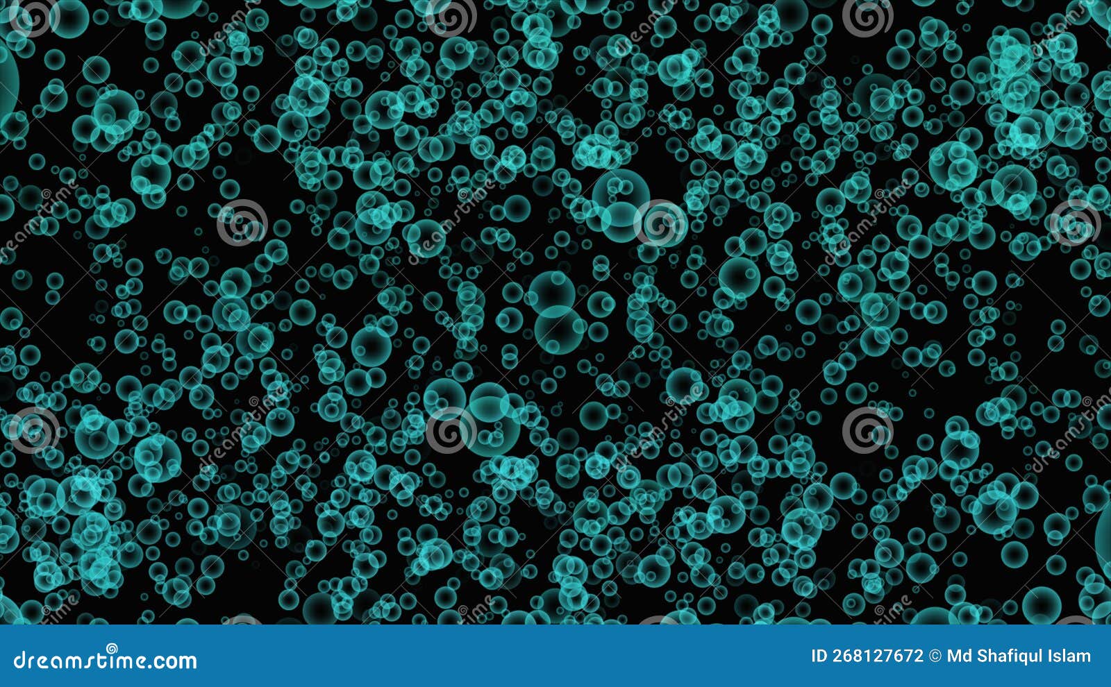Sky Blue Big Particle Isolated on Black Background. Sky Blue Big ...