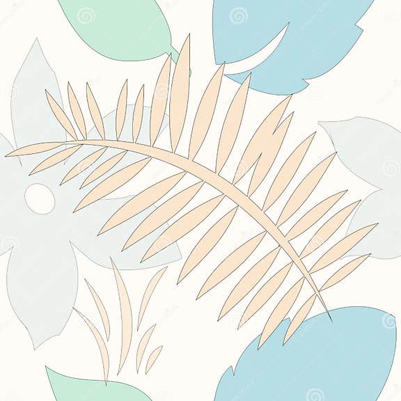 Sky Blue Color Nature Repeat Pattern Stock Illustration - Illustration ...