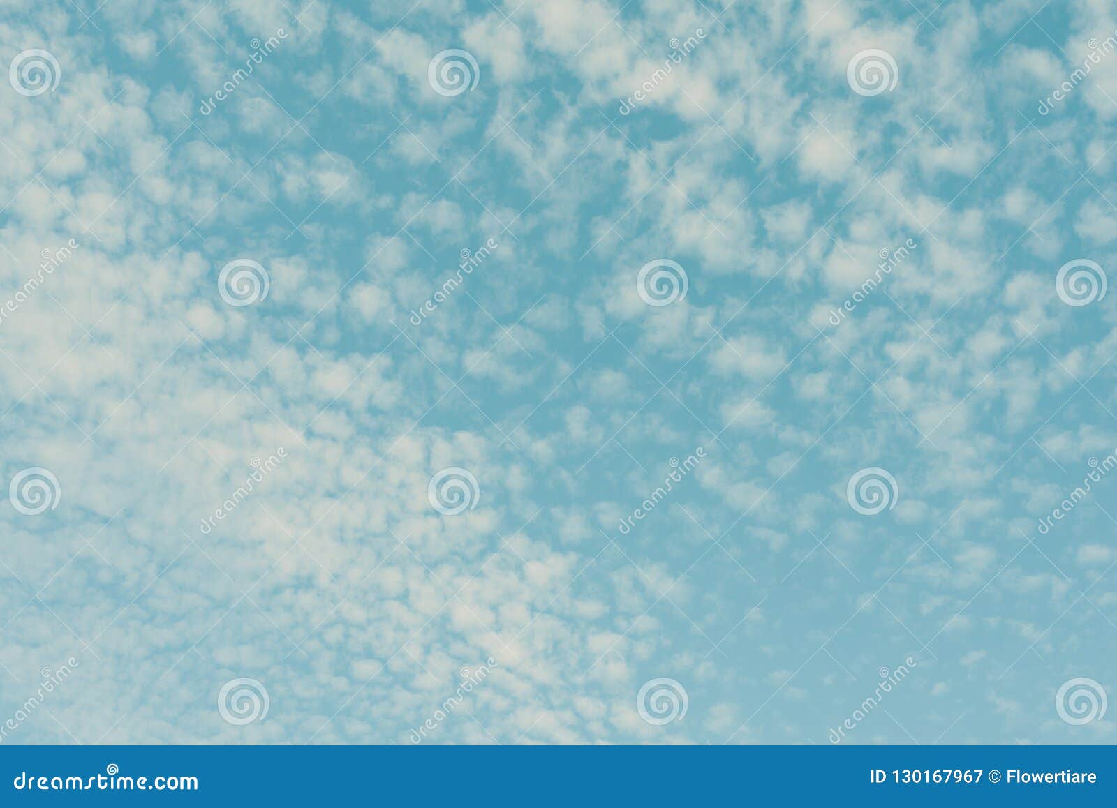 Sky in the Blue Colors. Effect of Light Pastel Colored of Sunset Clouds ...