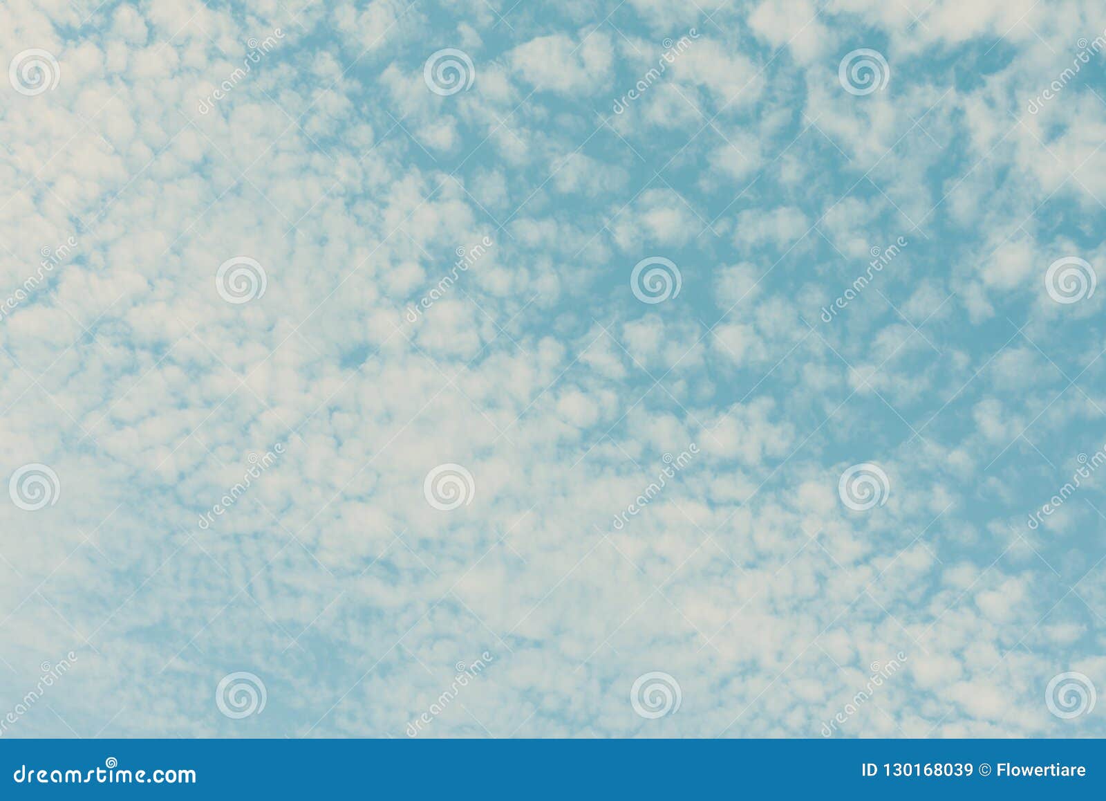 Sky in the Blue Colors. Effect of Light Pastel Colored of Sunset Clouds ...