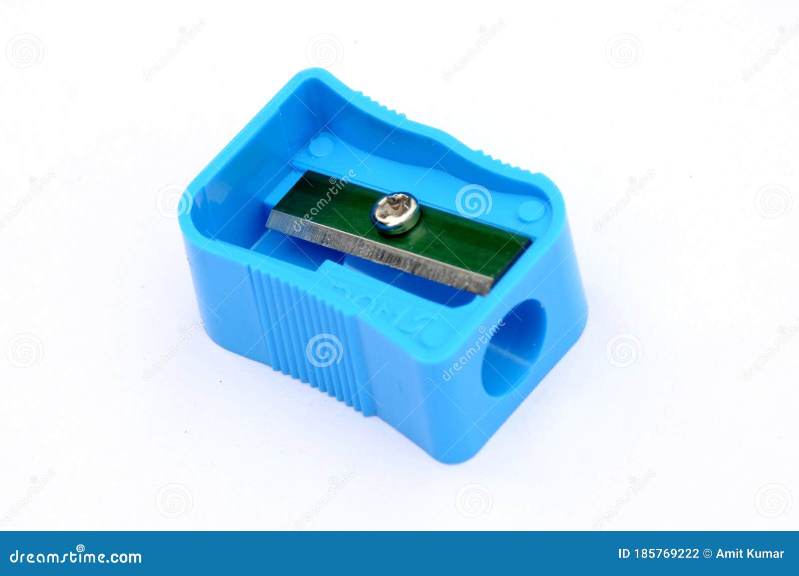 The Sky Blue Colour of Sharpner Isolated in White Background Stock ...