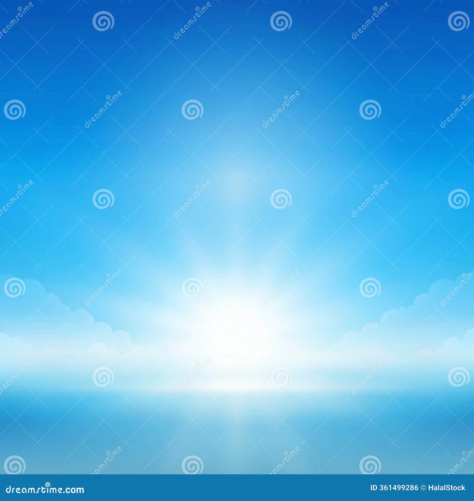 Sky Blue Gradient Background Stock Illustration - Illustration of ...