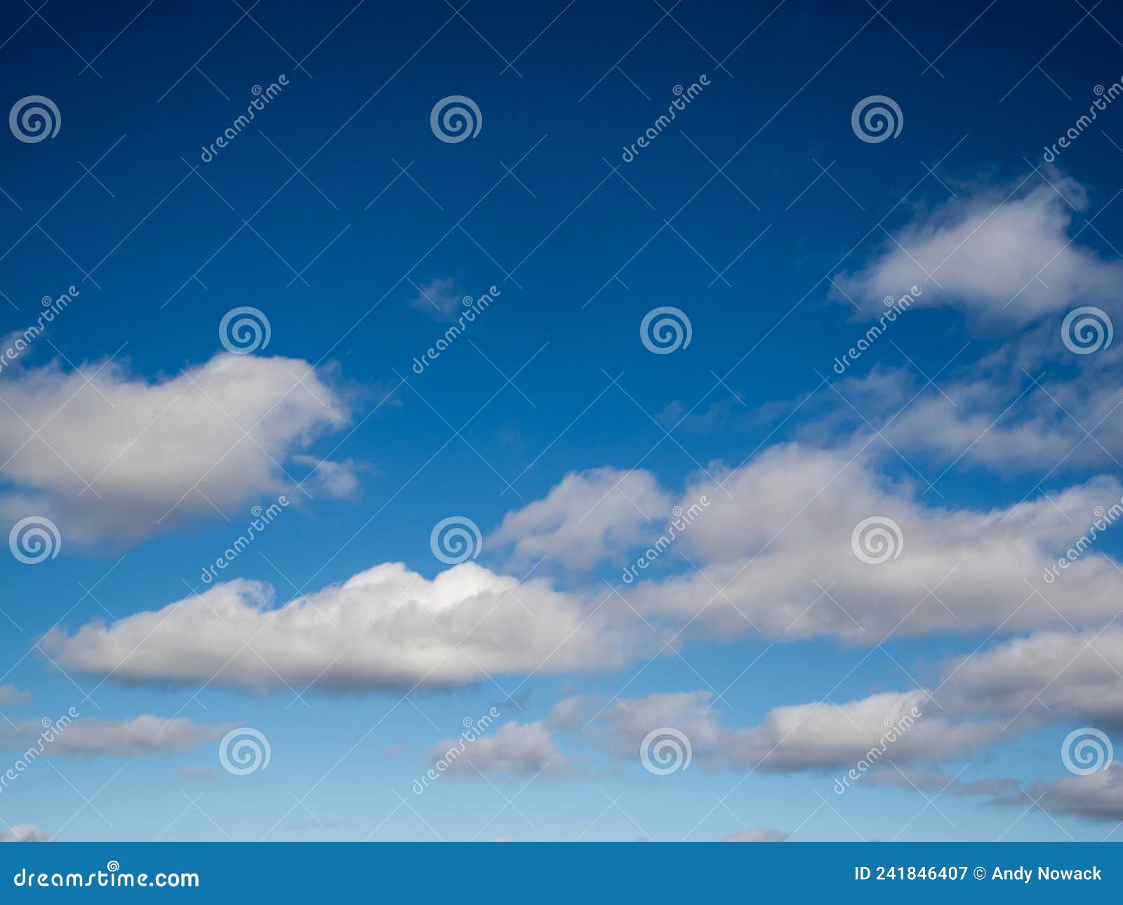 Sky with Blue Gradient and White Clouds Stock Image - Image of nature ...