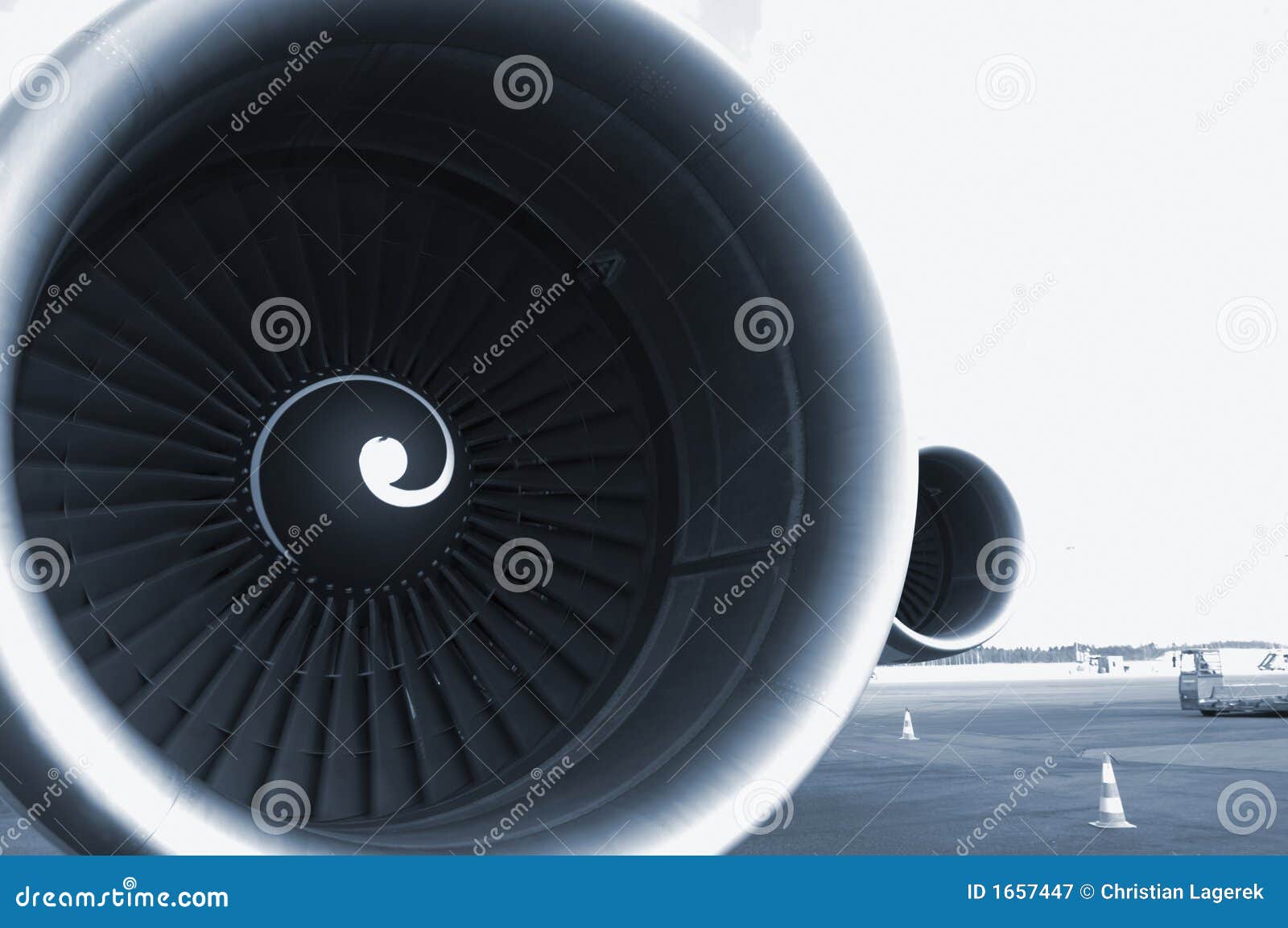 Sky-blue jet-engine stock image. Image of maintenance - 1657447