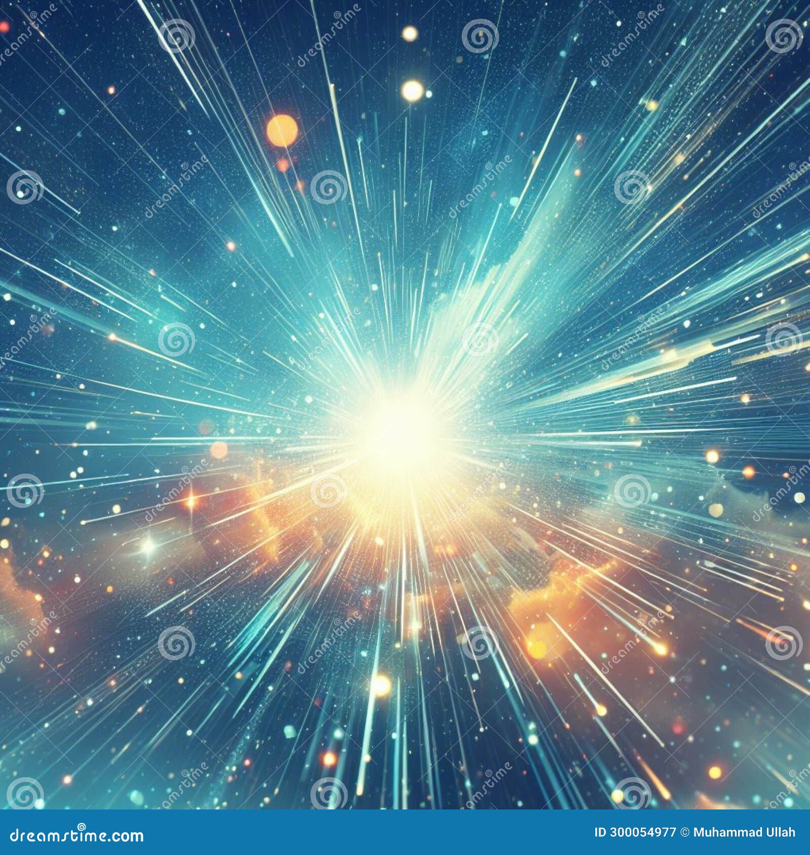 Sky Blue Particles Background Stock Illustration - Illustration of ...