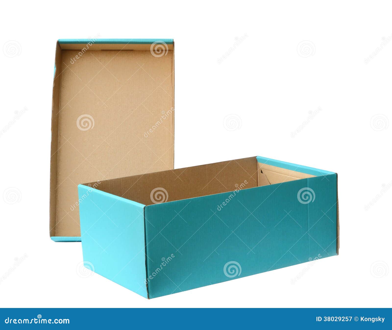 Sky Blue Recycle Paper Box, Clipping Path Stock Image - Image of ...