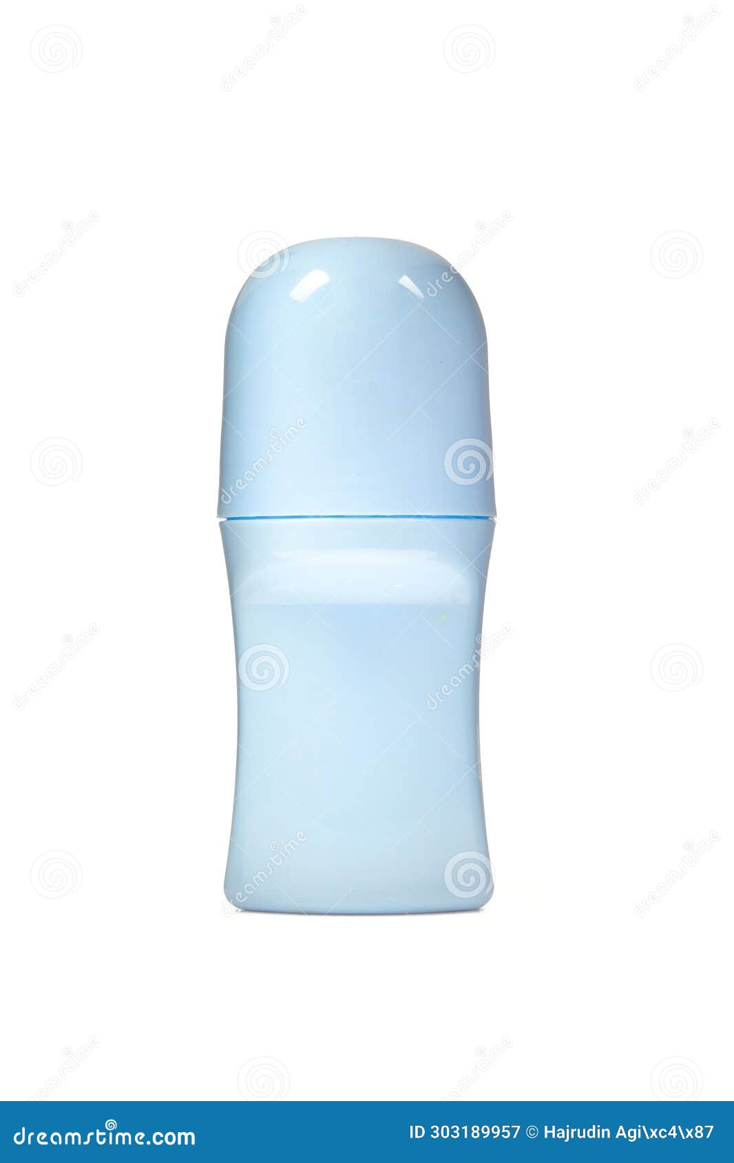 Sky Blue Roll-on Deodorant Bottle Packaging Isolated on White ...