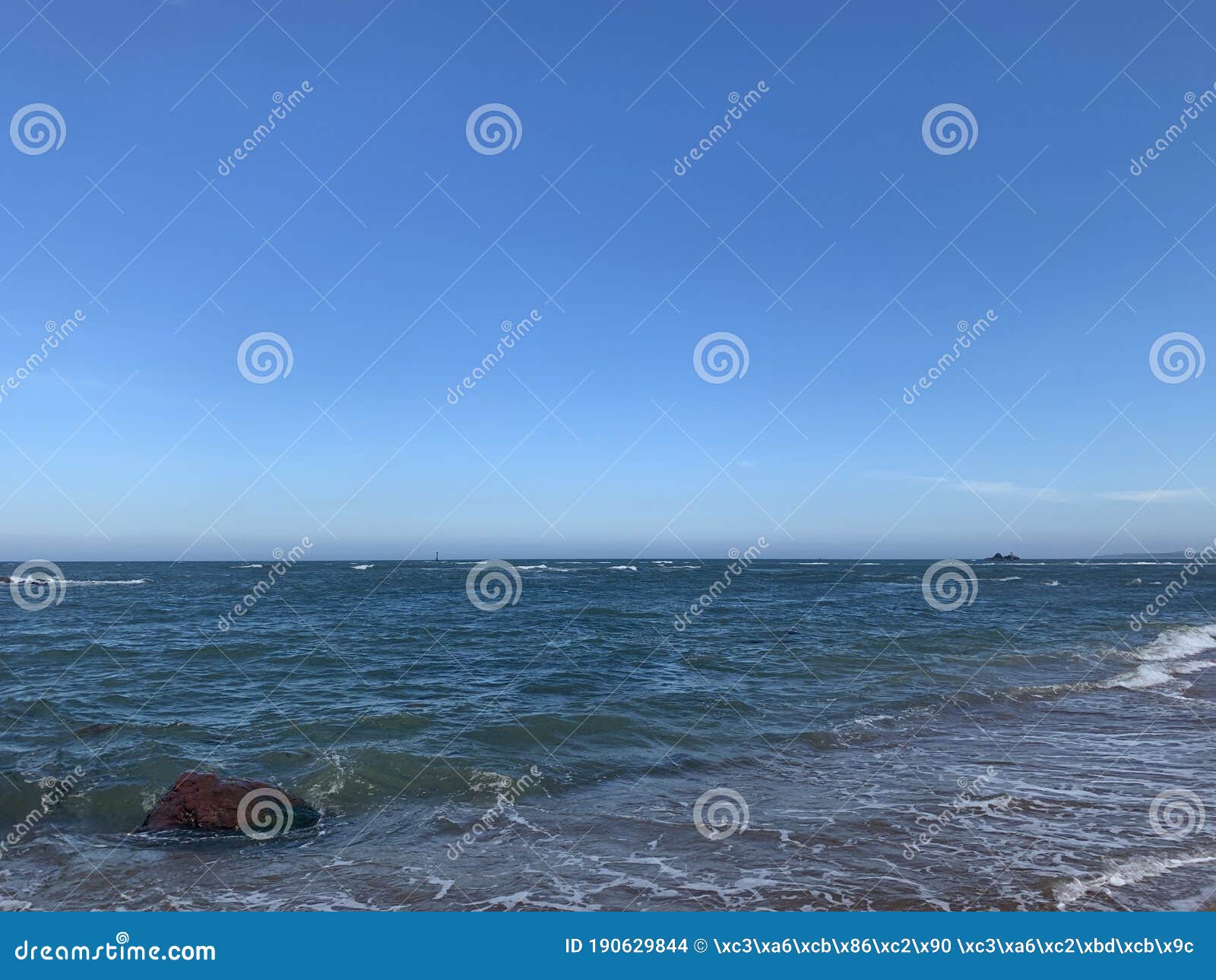 The Sky is Blue, the Sea is Blue Stock Photo - Image of blue, thesky ...