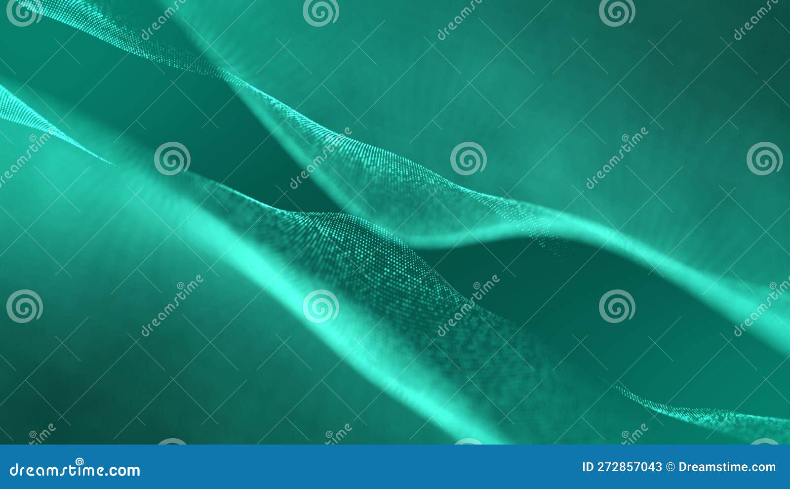 Sky Blue Trapcode Wave Shape. Dot Wave Isolated on Blackish Background ...