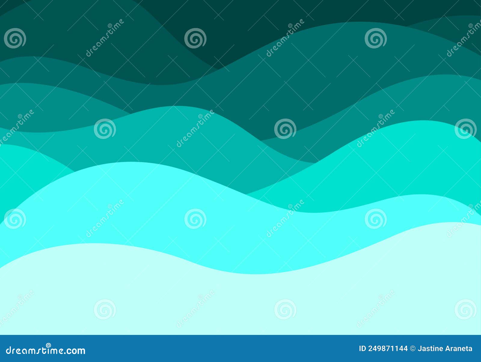 Sky Blue Waves Background Vector Design Stock Vector - Illustration of ...