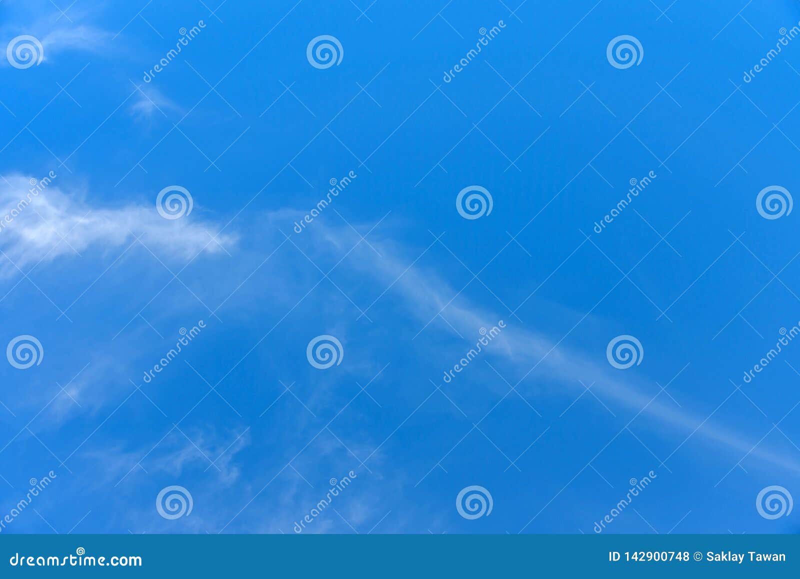 Sky Blue with White Clouds is a Long Line Stock Photo - Image of ...