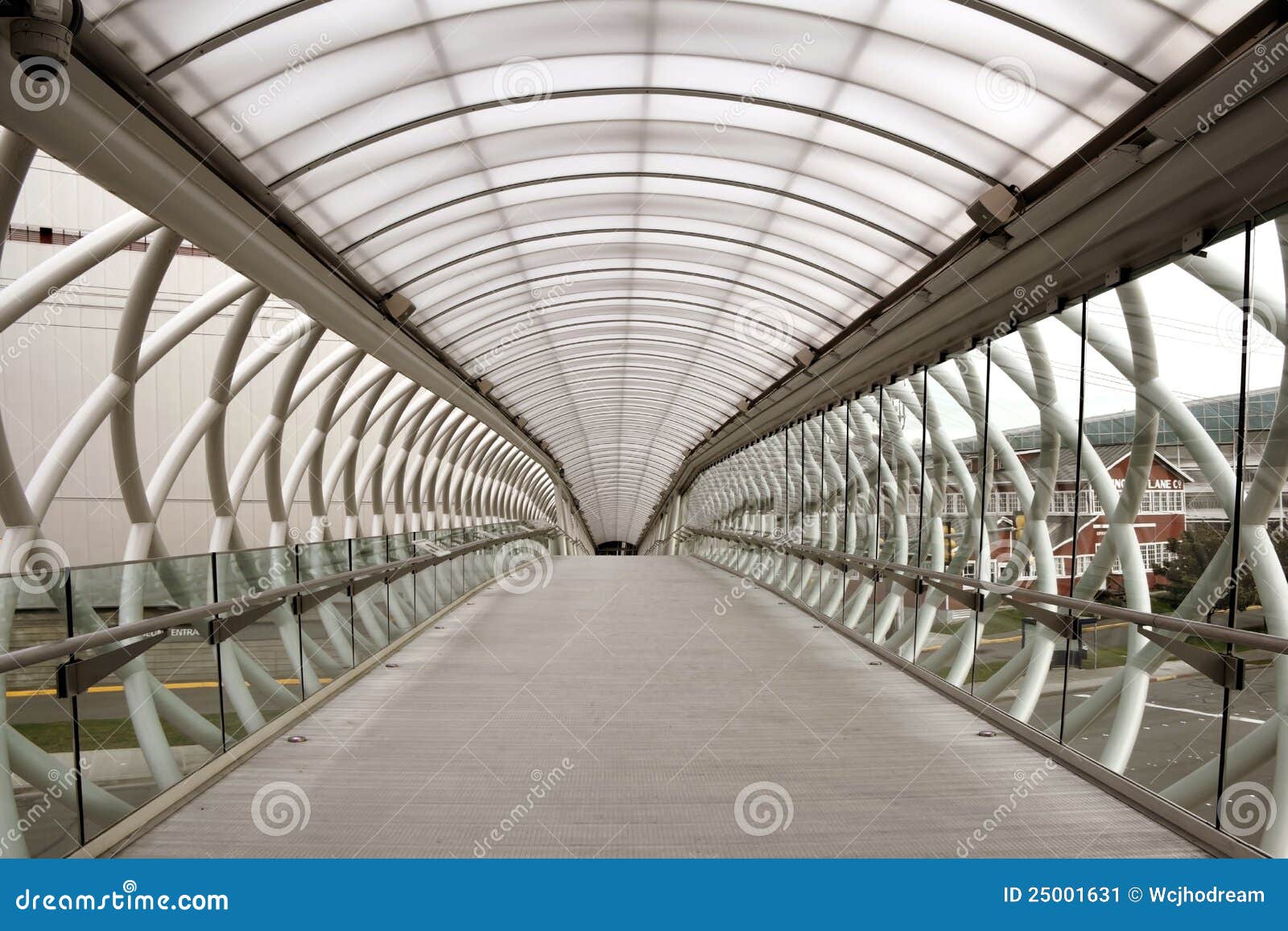 Sky bridge stock image. Image of interior, railing, color - 25001631