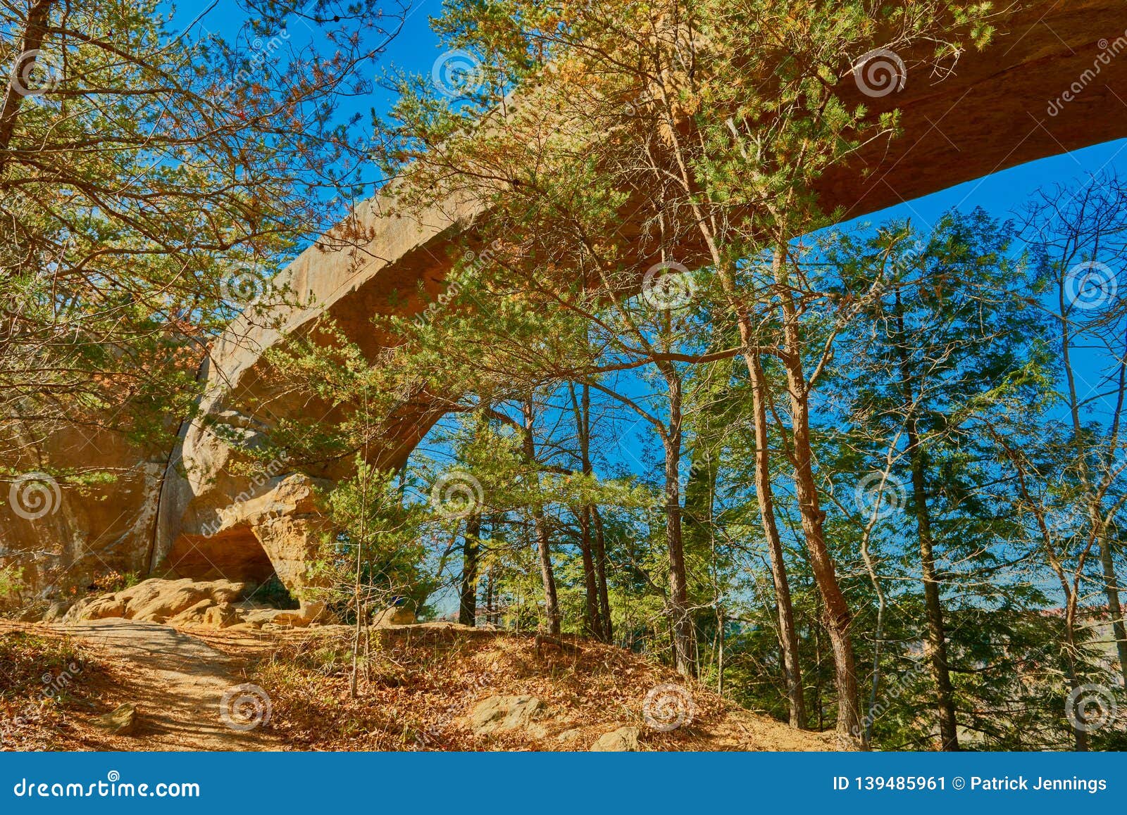 Sky Bridge Arch, Red River Gorge KY Stock Image - Image of ridger ...
