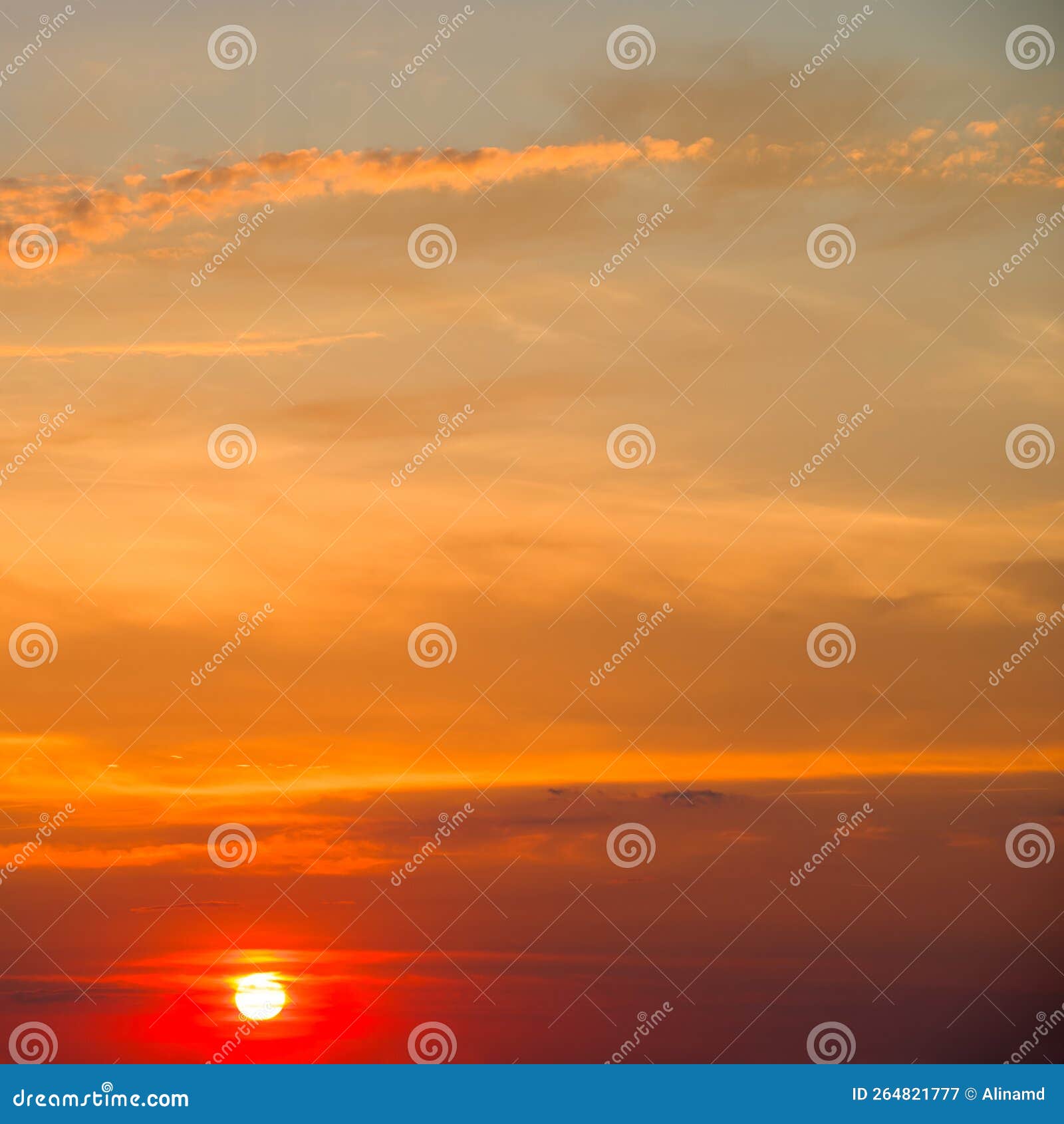 Sky with Bright Beautiful Sunrise Stock Image - Image of environment ...