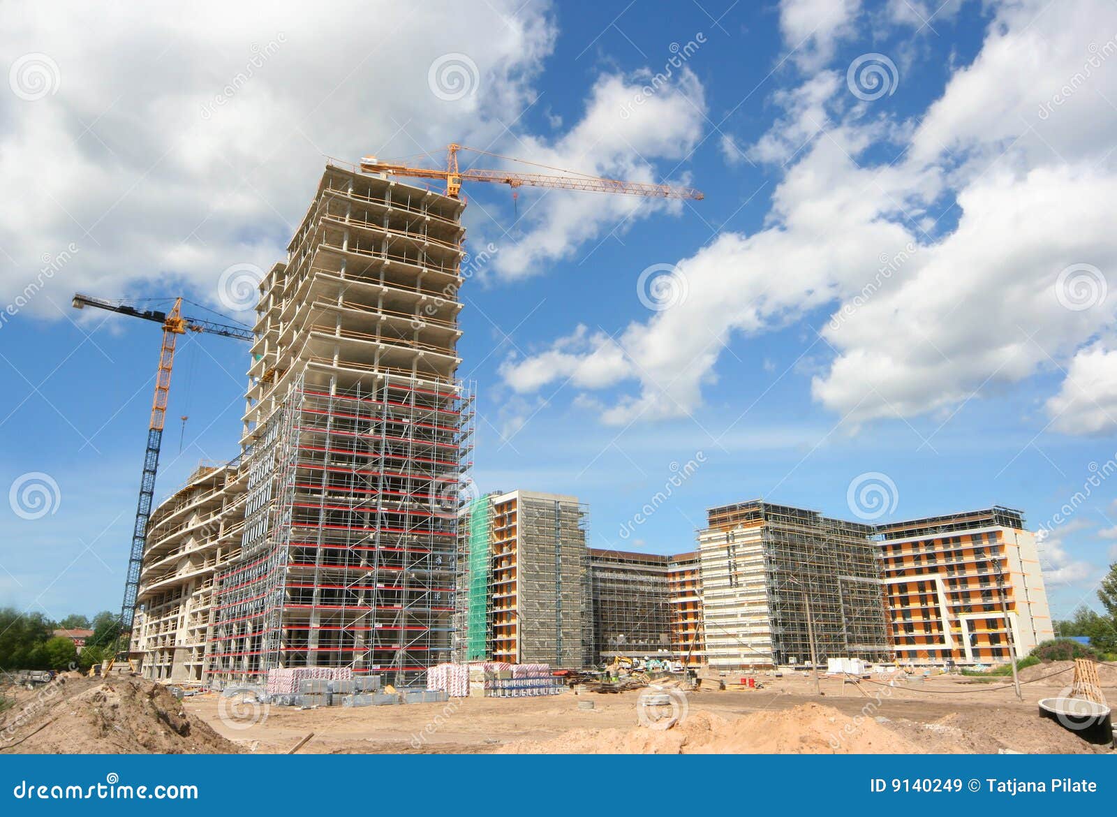 Sky and building stock image. Image of cement, residential - 9140249