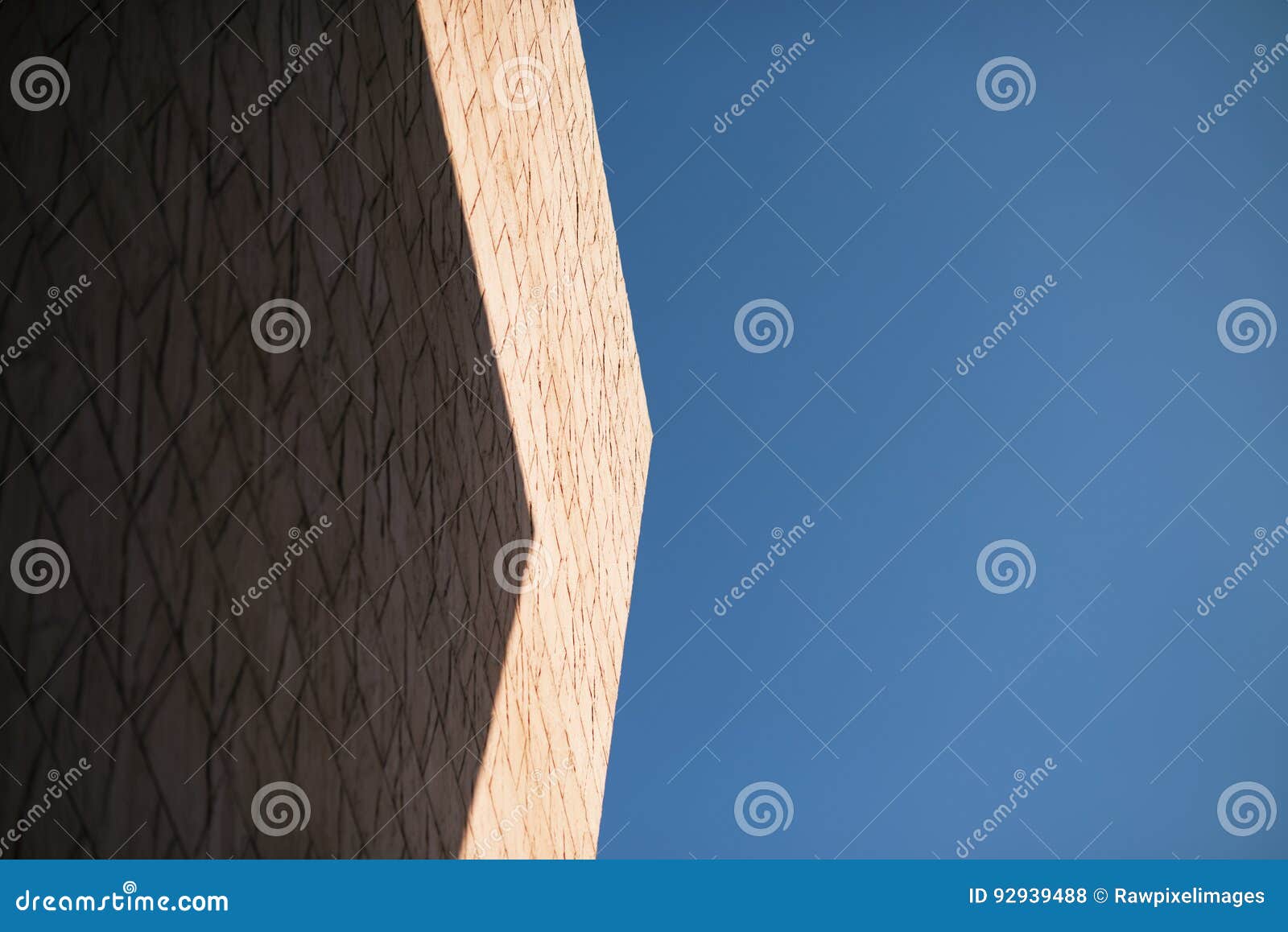 Sky and Building Exterior with Shadow Stock Photo - Image of concrete ...