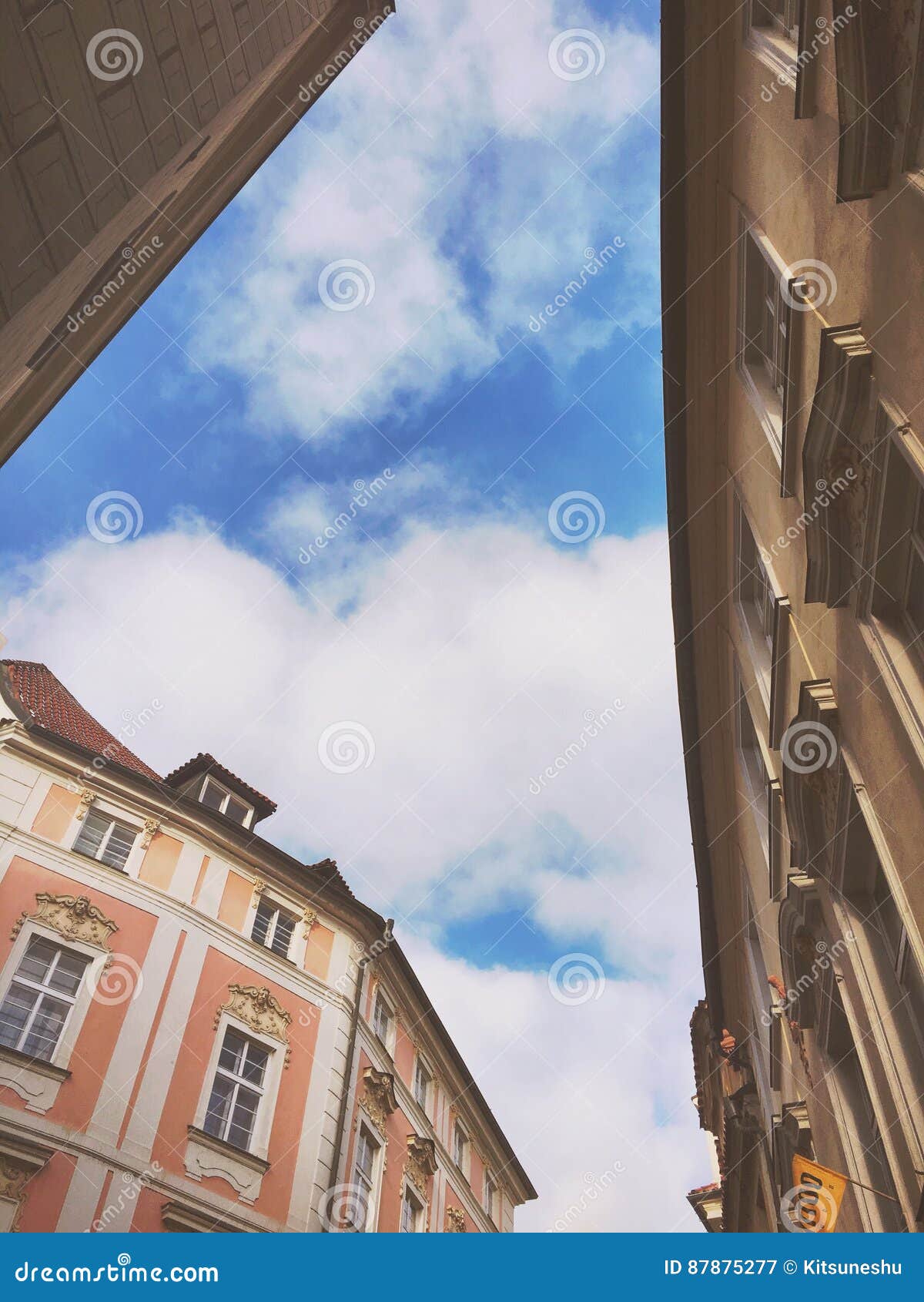 Sky and buildings stock image. Image of view, cityscape - 87875277