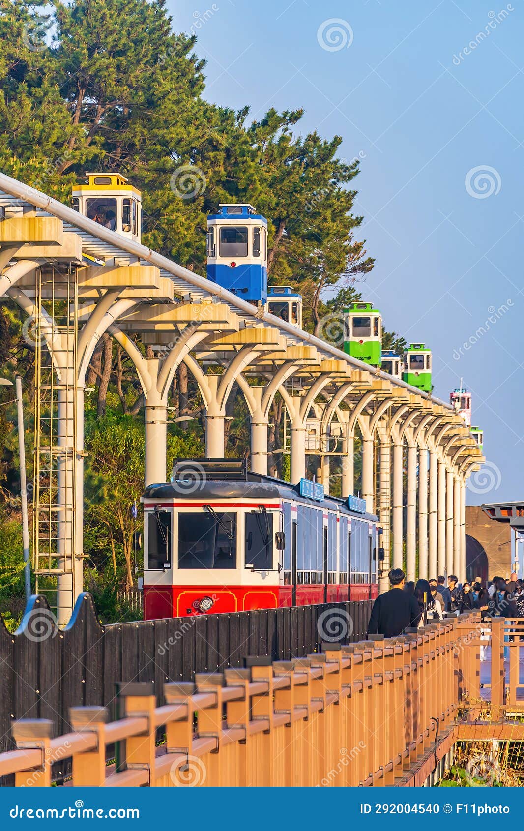 Sky Capsule in Busan, South Korea Stock Photo - Image of tramway ...